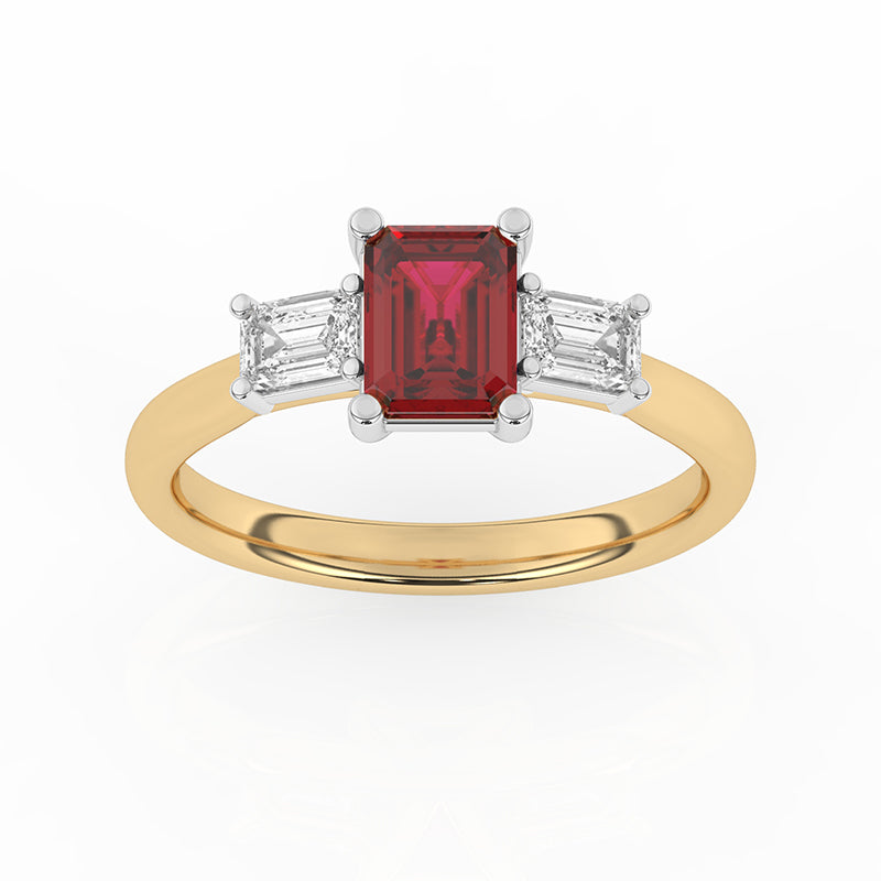 Lab Grown Ruby & Diamond Ring 1.70ct – The Jewel Box Newtownards